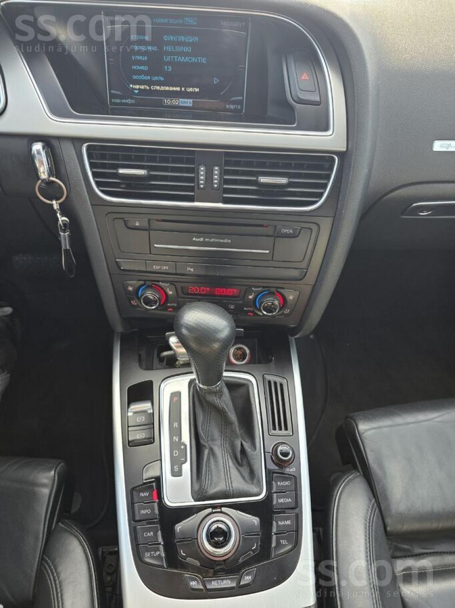 Black Audi A5 2010 in Riga, with an engine capacity of 2.00 L and mileage of 0 thousand km for 5600 €, photo 12 on AUTOMOTO.COM.LV