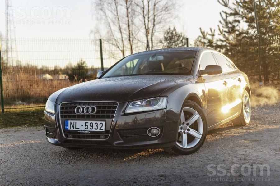 Black Audi A5 2011 in Riga, with an engine capacity of 1.80 L and mileage of 207 thousand km for 7790 €, photo 1 on AUTOMOTO.COM.LV