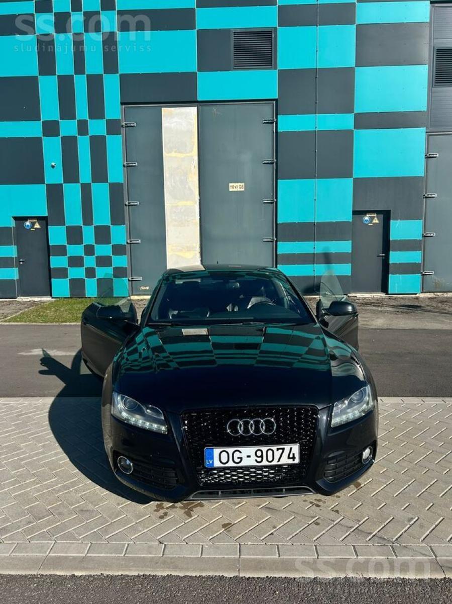 Black Audi A5 2011 in Riga, with an engine capacity of 3.00 L and mileage of 281 thousand km for 9500 €, photo 1 on AUTOMOTO.COM.LV