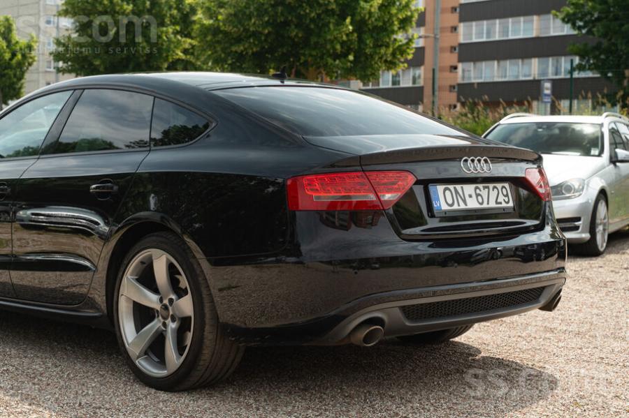 Черный Ауди А5 2011 в Лиепая, объемом двигателя 3.00 л и пробегом 282 тыс. км за 8900 €, фото 11 на AUTOMOTO.COM.LV