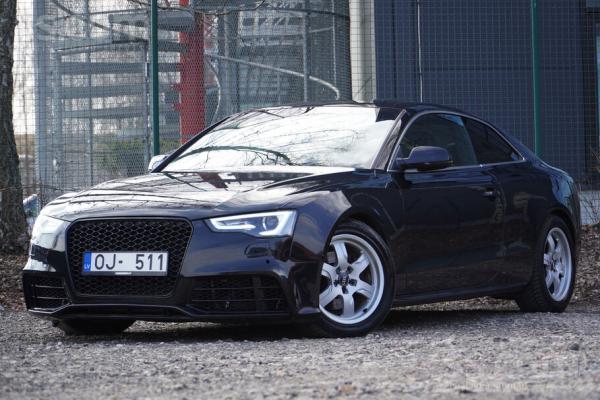 Black Audi A5 2012 in Riga, with an engine capacity of 1.80 L and mileage of 162 thousand km for 8490 €, photo 2 on AUTOMOTO.COM.LV