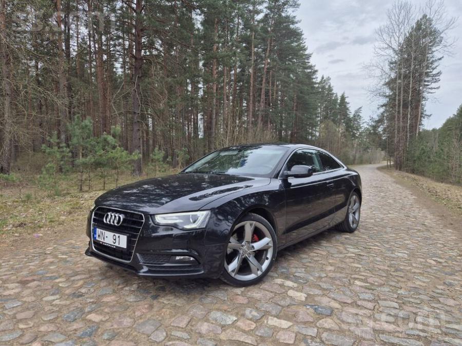 Melns Audi A5 2012 Jēkabpils, ar dzinēja tilpumu 2.00 L un nobraukumu 255 tūkst. km par 8490 €, foto 1 vietnē AUTOMOTO.COM.LV
