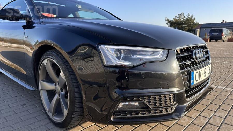 Black Audi A5 2012 in Riga, with an engine capacity of 3.00 L and mileage of 0 thousand km for 9300 €, photo 3 on AUTOMOTO.COM.LV