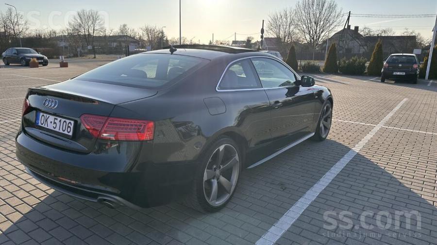 Black Audi A5 2012 in Riga, with an engine capacity of 3.00 L and mileage of 0 thousand km for 9300 €, photo 5 on AUTOMOTO.COM.LV
