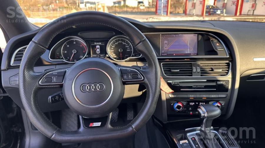Black Audi A5 2012 in Riga, with an engine capacity of 3.00 L and mileage of 0 thousand km for 9300 €, photo 9 on AUTOMOTO.COM.LV