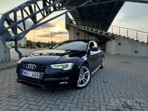 Melns Audi A5 2012 Rīga, ar dzinēja tilpumu 1.80 L un nobraukumu 242 tūkst. km par 8900 €, foto  vietnē AUTOMOTO.COM.LV