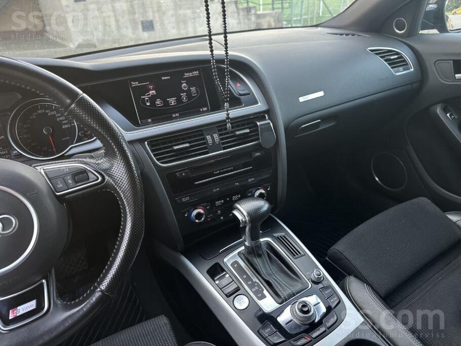 Black Audi A5 2012 in Riga, with an engine capacity of 1.80 L and mileage of 242 thousand km for 8900 €, photo 7 on AUTOMOTO.COM.LV