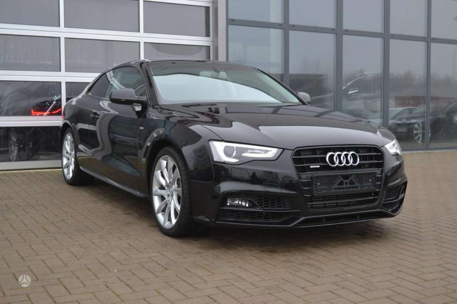 Black Audi A5 2016 in Vilnius, with an engine capacity of 1.98 L and mileage of 133 thousand km for 13000 €, photo 5 on AUTOMOTO.COM.LV