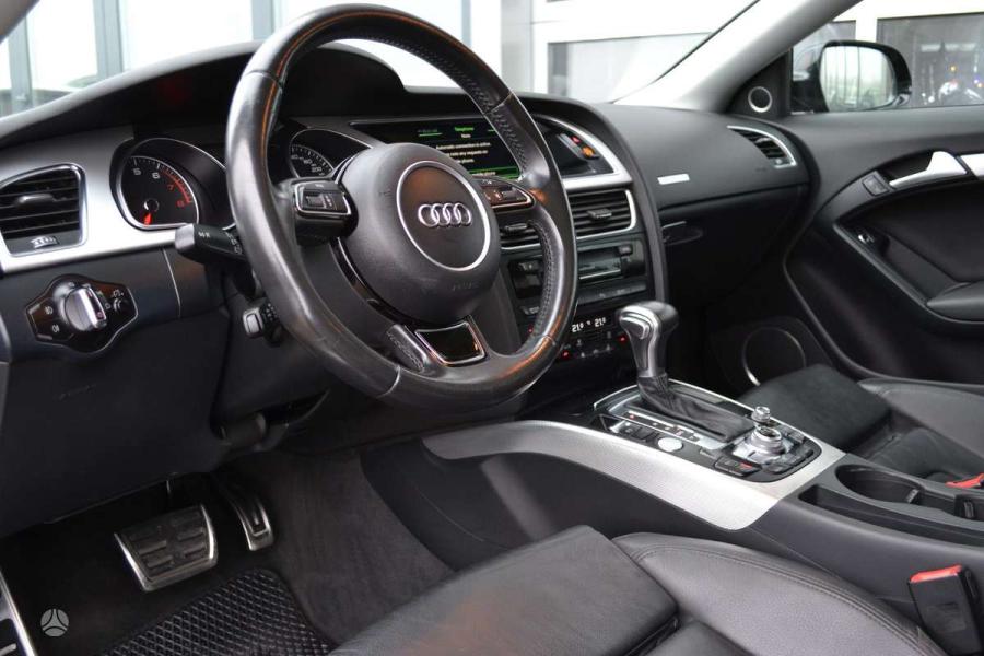 Black Audi A5 2016 in Vilnius, with an engine capacity of 1.98 L and mileage of 133 thousand km for 13000 €, photo 22 on AUTOMOTO.COM.LV