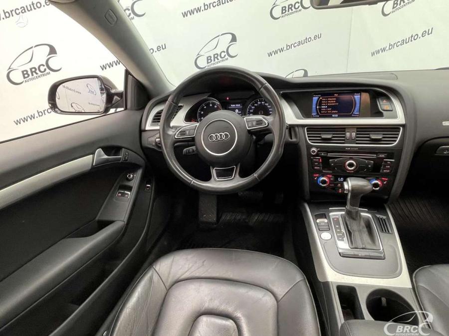 Black Audi A5 2016 in Vilnius, with an engine capacity of 1.98 L and mileage of 100 thousand km for 8900 €, photo 11 on AUTOMOTO.COM.LV