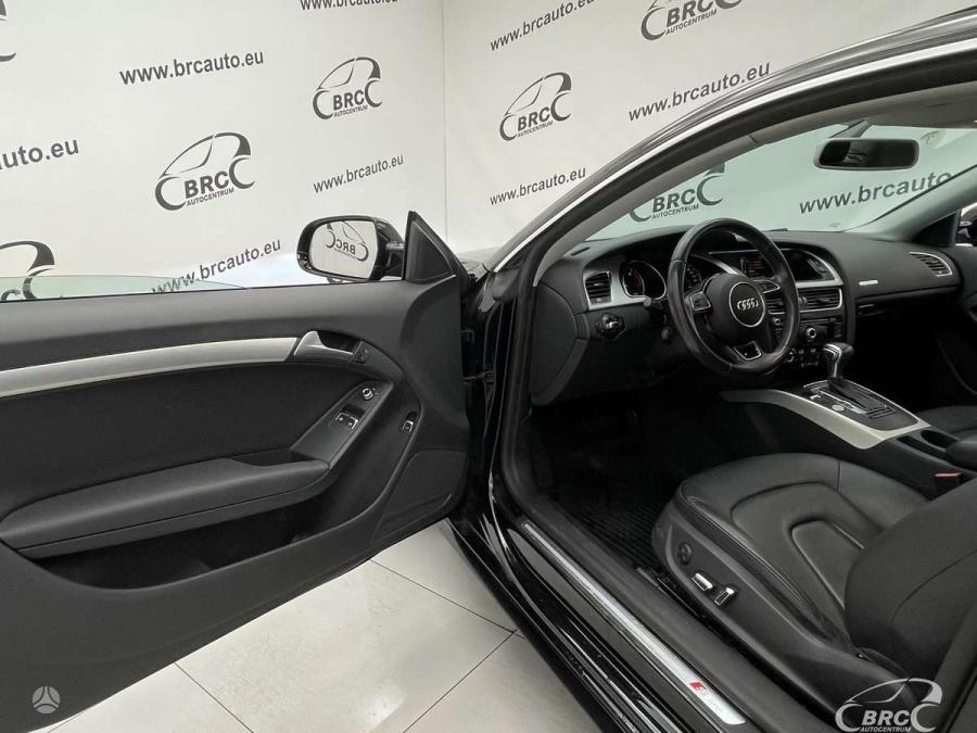 Black Audi A5 2016 in Vilnius, with an engine capacity of 1.98 L and mileage of 100 thousand km for 8900 €, photo 15 on AUTOMOTO.COM.LV