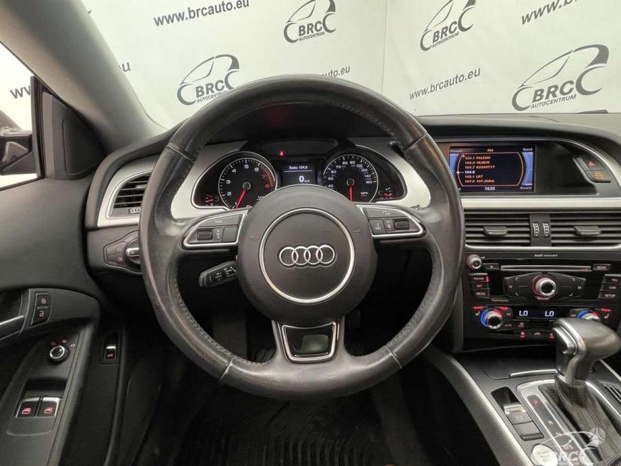 Black Audi A5 2016 in Vilnius, with an engine capacity of 1.98 L and mileage of 100 thousand km for 8900 €, photo 24 on AUTOMOTO.COM.LV