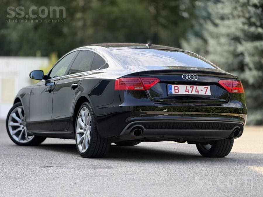 Black Audi A5 2016 in Riga, with an engine capacity of 1.80 L and mileage of 240 thousand km for 11370 €, photo 5 on AUTOMOTO.COM.LV