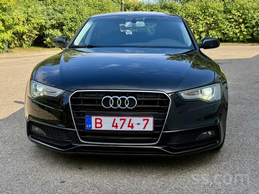 Black Audi A5 2016 in Riga, with an engine capacity of 1.80 L and mileage of 240 thousand km for 11370 €, photo 7 on AUTOMOTO.COM.LV