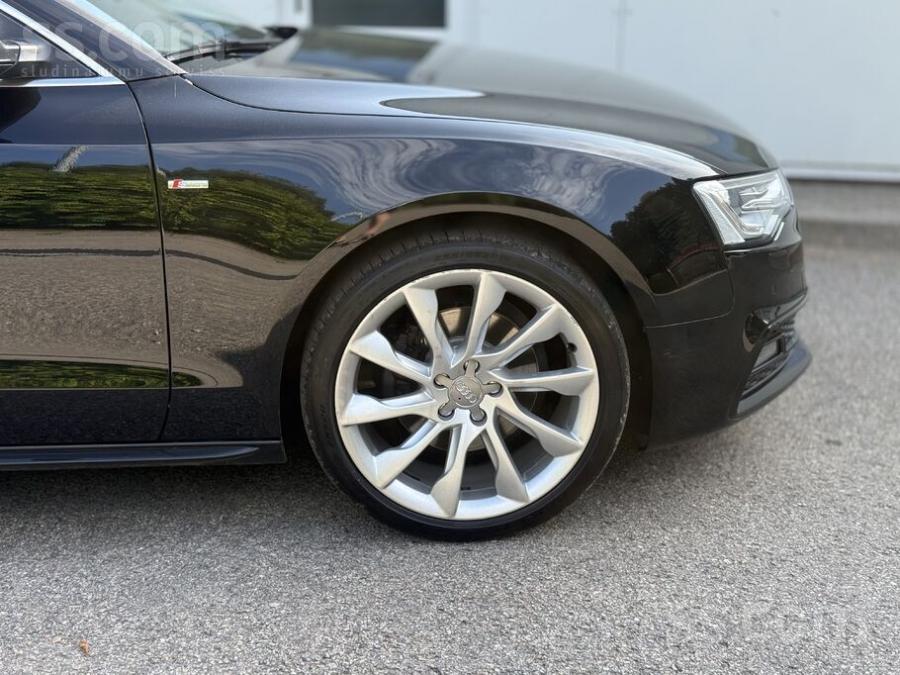 Black Audi A5 2016 in Riga, with an engine capacity of 1.80 L and mileage of 240 thousand km for 11370 €, photo 8 on AUTOMOTO.COM.LV