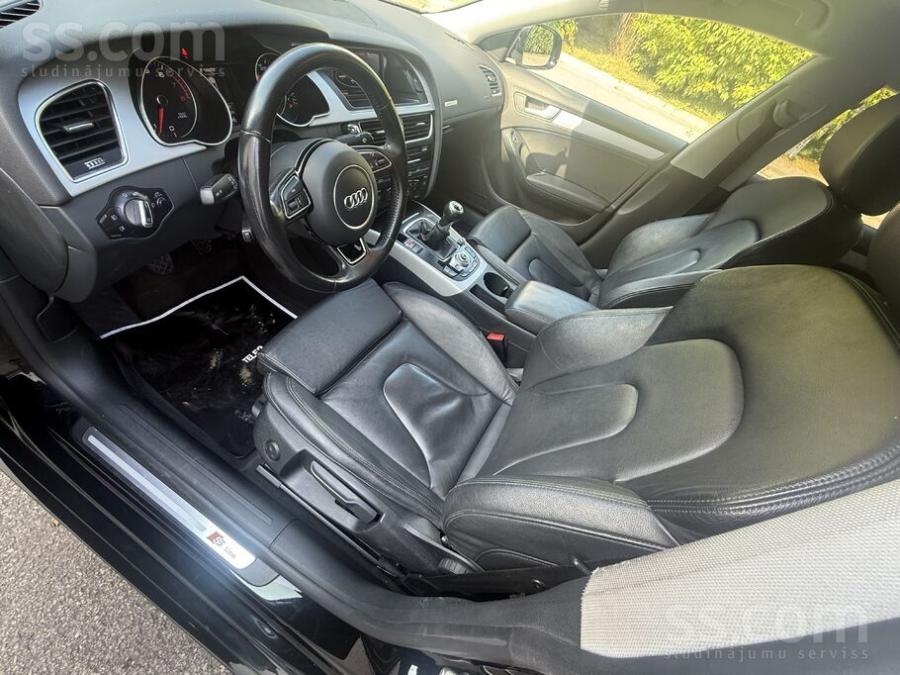 Black Audi A5 2016 in Riga, with an engine capacity of 1.80 L and mileage of 240 thousand km for 11370 €, photo 15 on AUTOMOTO.COM.LV
