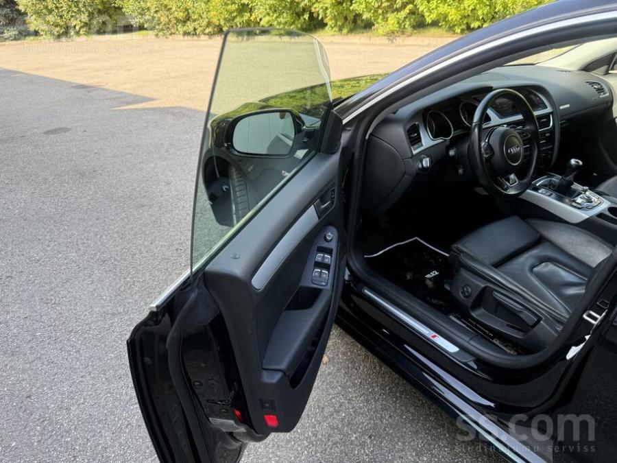Black Audi A5 2016 in Riga, with an engine capacity of 1.80 L and mileage of 240 thousand km for 11370 €, photo 19 on AUTOMOTO.COM.LV