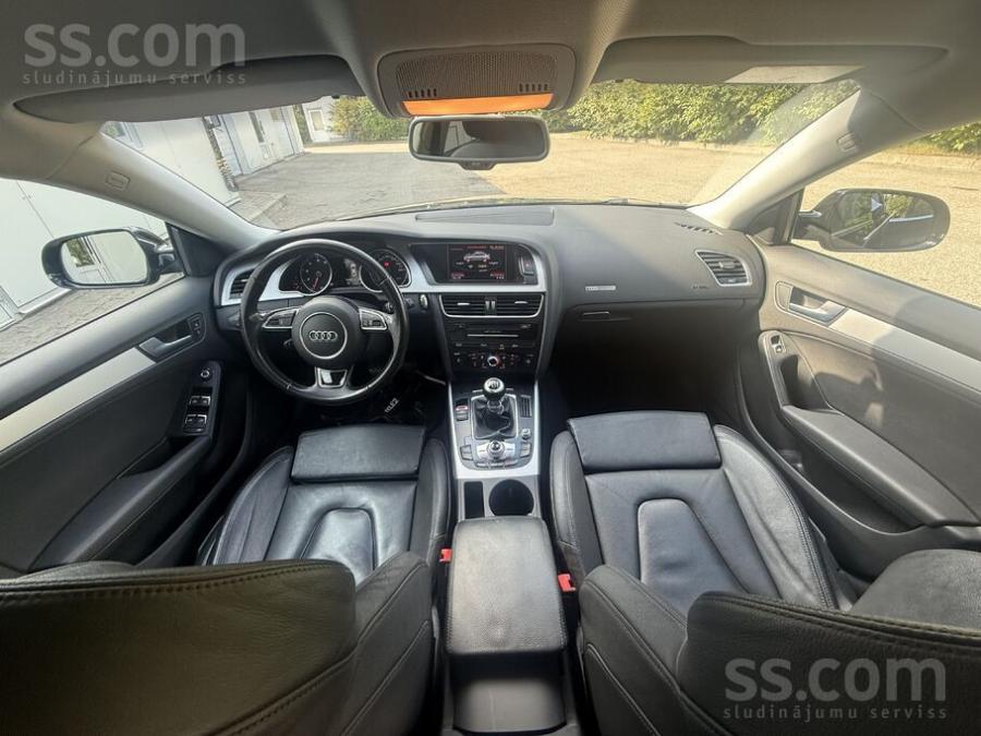 Black Audi A5 2016 in Riga, with an engine capacity of 1.80 L and mileage of 240 thousand km for 11370 €, photo 23 on AUTOMOTO.COM.LV