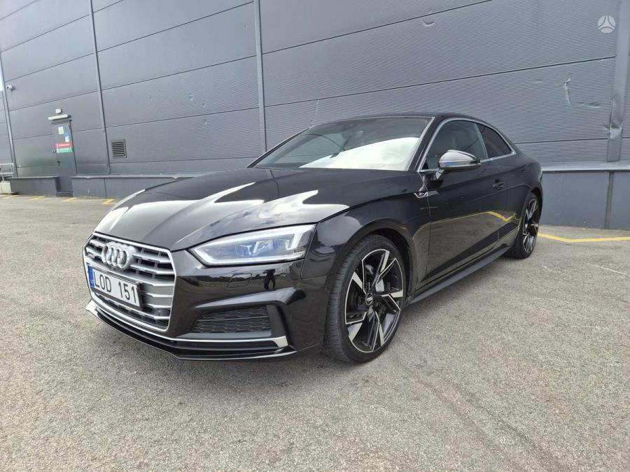 Black Audi A5 2016 in Kaunas, with an engine capacity of 2.97 L and mileage of 156 thousand km for 14900 €, photo 1 on AUTOMOTO.COM.LV