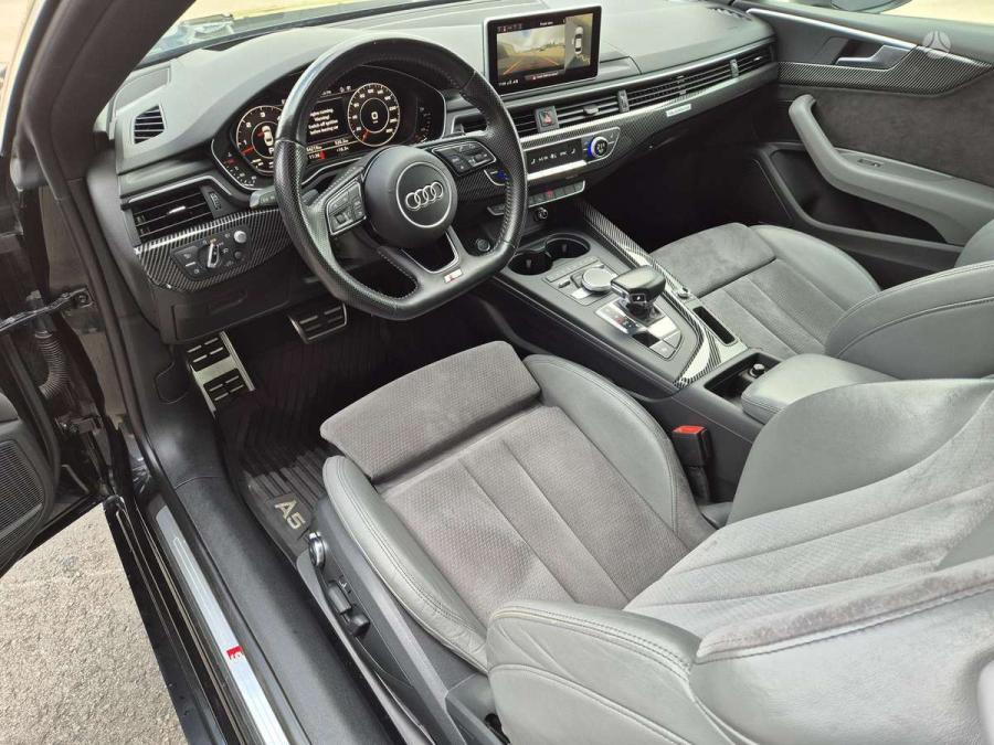 Black Audi A5 2016 in Kaunas, with an engine capacity of 2.97 L and mileage of 156 thousand km for 14900 €, photo 23 on AUTOMOTO.COM.LV