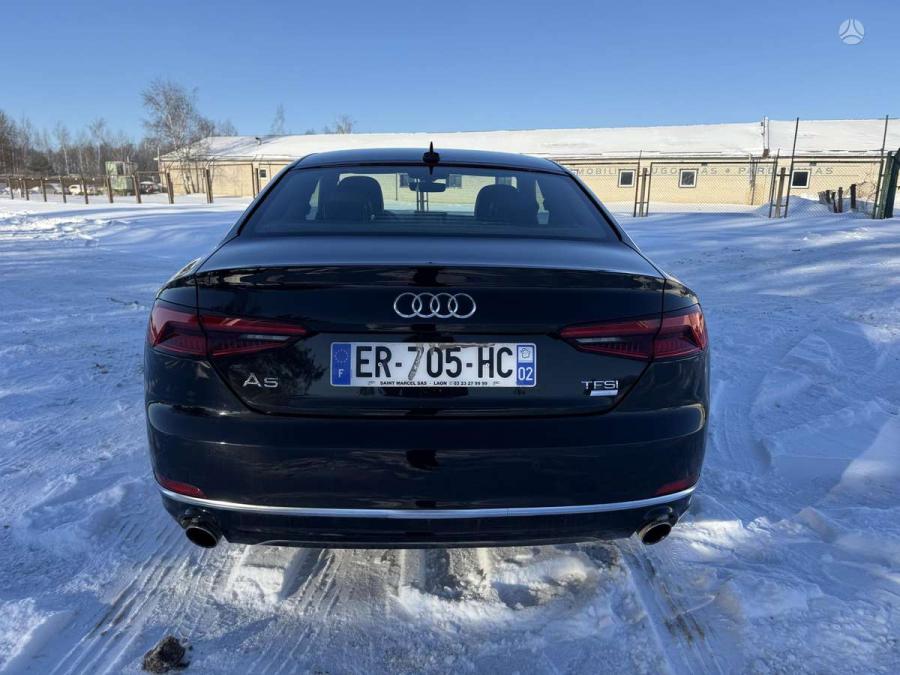 Black Audi A5 2017 in Taurage, with an engine capacity of 1.98 L and mileage of 221 thousand km for 15500 €, photo 6 on AUTOMOTO.COM.LV