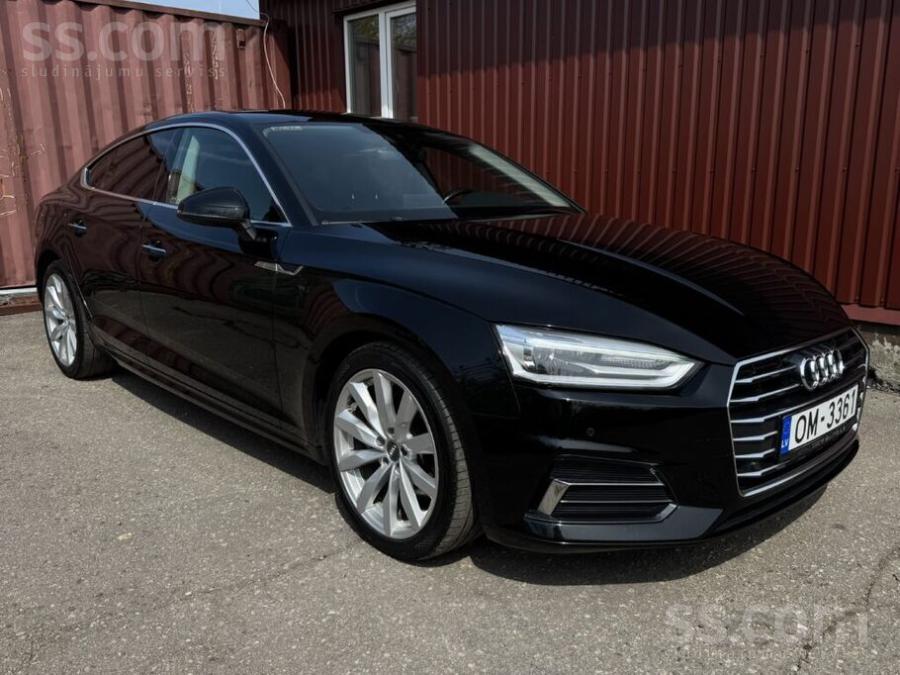 Черный Ауди А5 2017 в Лиепая, объемом двигателя 3.00 л и пробегом 221 тыс. км за 19950 €, фото 1 на AUTOMOTO.COM.LV