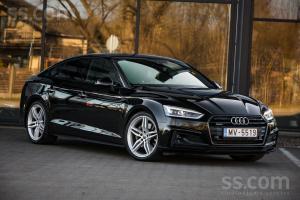 Black Audi A5 2018 in Jelgava, with an engine capacity of 3.00 L and mileage of 181 thousand km for 26400 €, photo  on AUTOMOTO.COM.LV