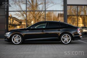 Black Audi A5 2018 in Jelgava, with an engine capacity of 3.00 L and mileage of 181 thousand km for 26400 €, photo 4 on AUTOMOTO.COM.LV