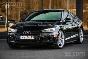 Black Audi A5 2018 in Jelgava, with an engine capacity of 3.00 L and mileage of 181 thousand km for 26400 €, photo 5 on AUTOMOTO.COM.LV