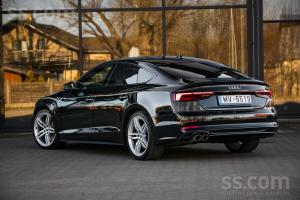 Black Audi A5 2018 in Jelgava, with an engine capacity of 3.00 L and mileage of 181 thousand km for 26400 €, photo 6 on AUTOMOTO.COM.LV