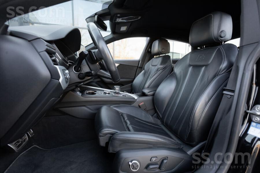 Black Audi A5 2018 in Jelgava, with an engine capacity of 3.00 L and mileage of 181 thousand km for 26400 €, photo 10 on AUTOMOTO.COM.LV