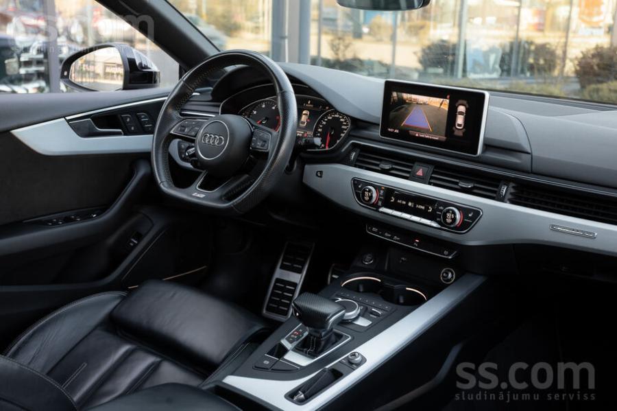 Black Audi A5 2018 in Jelgava, with an engine capacity of 3.00 L and mileage of 181 thousand km for 26400 €, photo 17 on AUTOMOTO.COM.LV