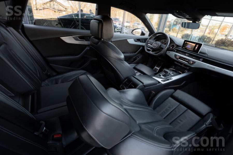Black Audi A5 2018 in Jelgava, with an engine capacity of 3.00 L and mileage of 181 thousand km for 26400 €, photo 28 on AUTOMOTO.COM.LV