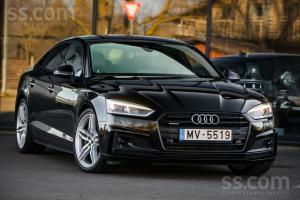 Black Audi A5 2018 in Jelgava, with an engine capacity of 3.00 L and mileage of 181 thousand km for 26400 €, photo 29 on AUTOMOTO.COM.LV