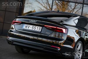 Black Audi A5 2018 in Jelgava, with an engine capacity of 3.00 L and mileage of 181 thousand km for 26400 €, photo 33 on AUTOMOTO.COM.LV
