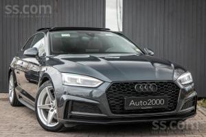 Melns Audi A5 2018 Tukums, ar dzinēja tilpumu 2.00 L un nobraukumu 88 tūkst. km par 21990 €, foto  vietnē AUTOMOTO.COM.LV