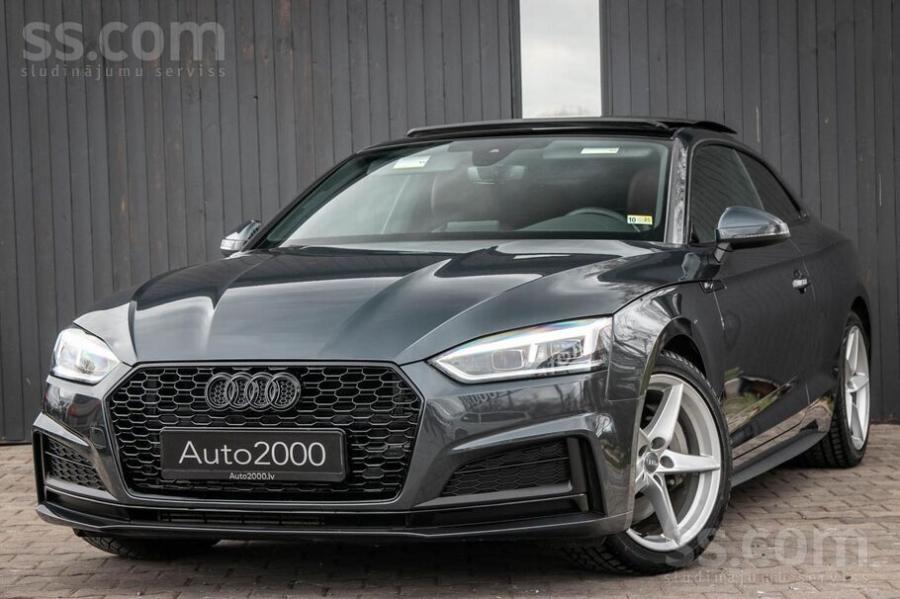 Melns Audi A5 2018 Tukums, ar dzinēja tilpumu 2.00 L un nobraukumu 88 tūkst. km par 21990 €, foto 3 vietnē AUTOMOTO.COM.LV
