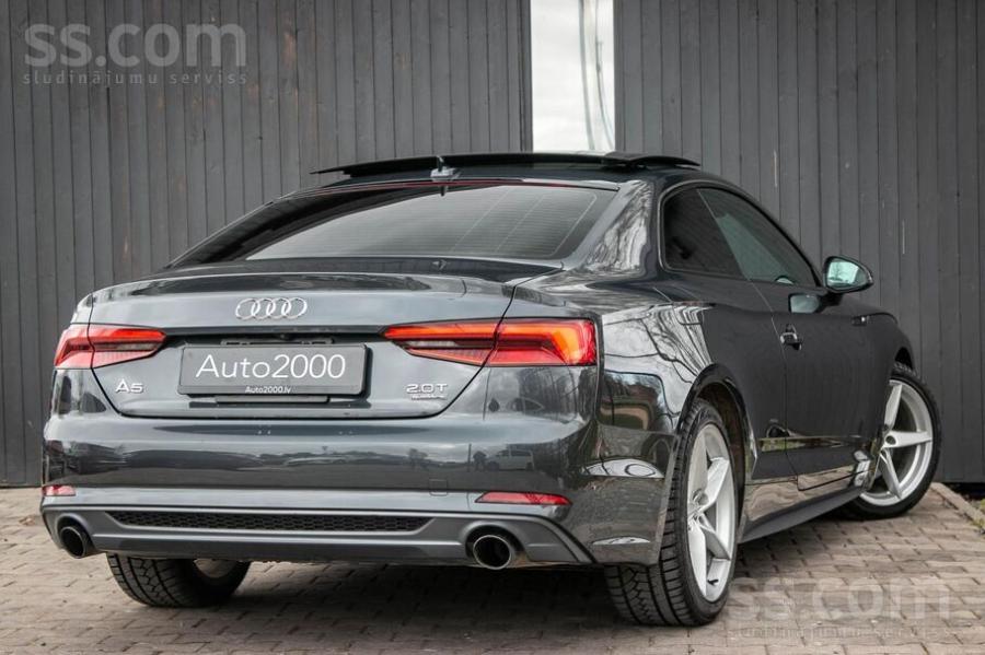 Melns Audi A5 2018 Tukums, ar dzinēja tilpumu 2.00 L un nobraukumu 88 tūkst. km par 21990 €, foto 5 vietnē AUTOMOTO.COM.LV