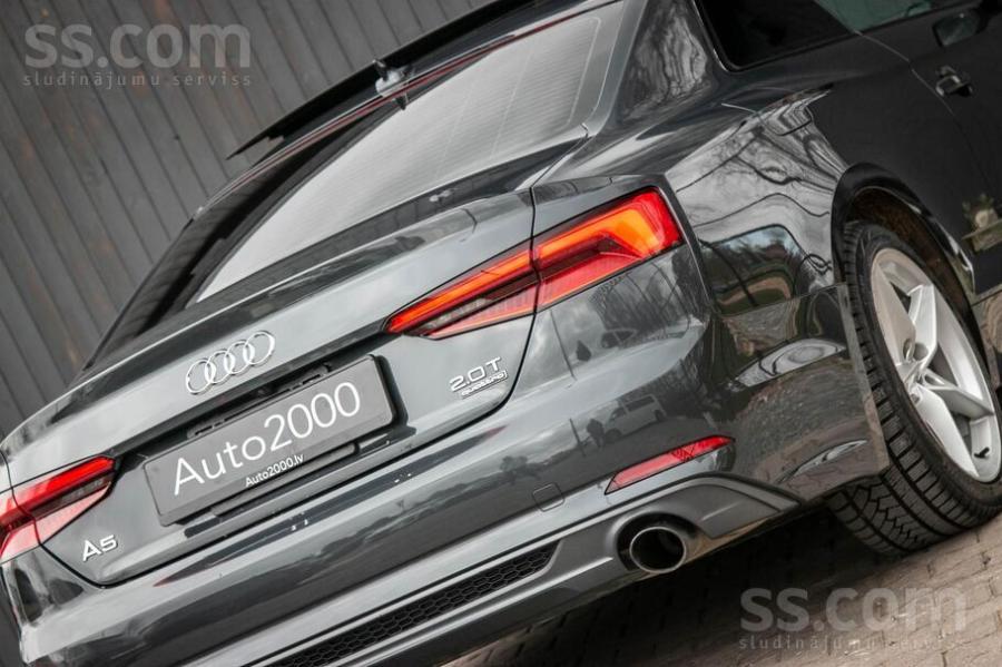 Melns Audi A5 2018 Tukums, ar dzinēja tilpumu 2.00 L un nobraukumu 88 tūkst. km par 21990 €, foto 35 vietnē AUTOMOTO.COM.LV