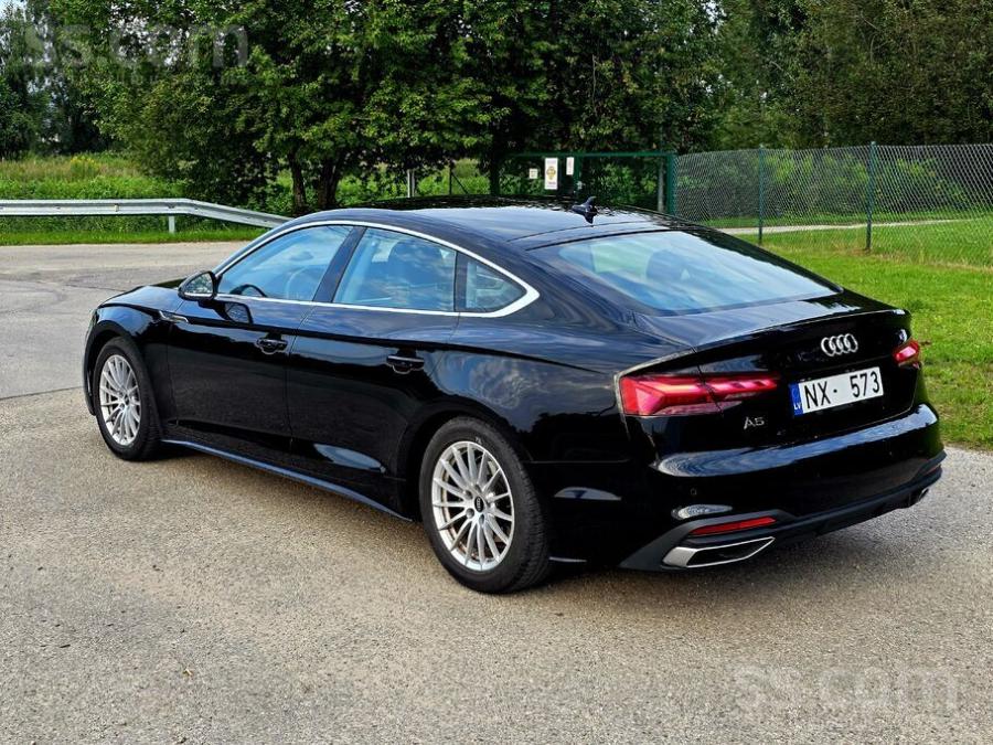 Черный Ауди А5 2024 в Рига, объемом двигателя 2.00 л и пробегом 28 тыс. км за 32600 €, фото 3 на AUTOMOTO.COM.LV