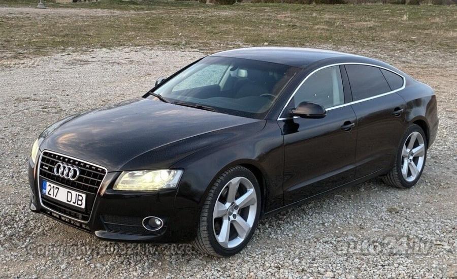 Black Audi A5 2009 in Tallinn, with an engine capacity of 3.00 L and mileage of 354 thousand km for 7900 €, photo 1 on AUTOMOTO.COM.LV
