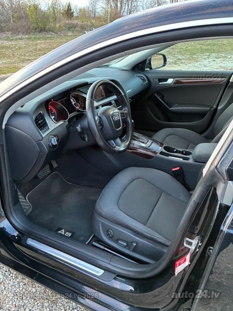 Black Audi A5 2009 in Tallinn, with an engine capacity of 3.00 L and mileage of 354 thousand km for 7900 €, photo 13 on AUTOMOTO.COM.LV