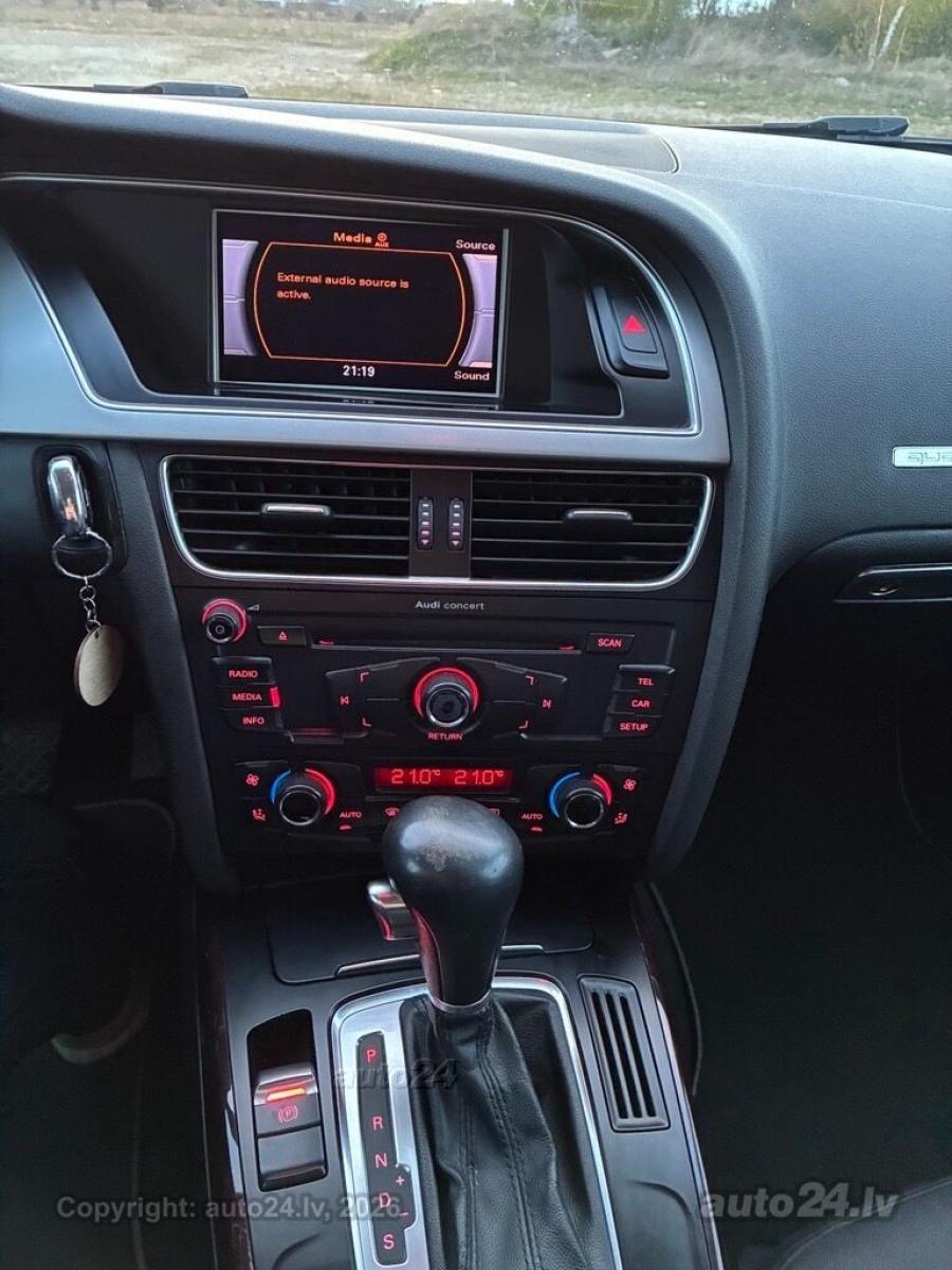 Black Audi A5 2009 in Tallinn, with an engine capacity of 3.00 L and mileage of 354 thousand km for 7900 €, photo 19 on AUTOMOTO.COM.LV