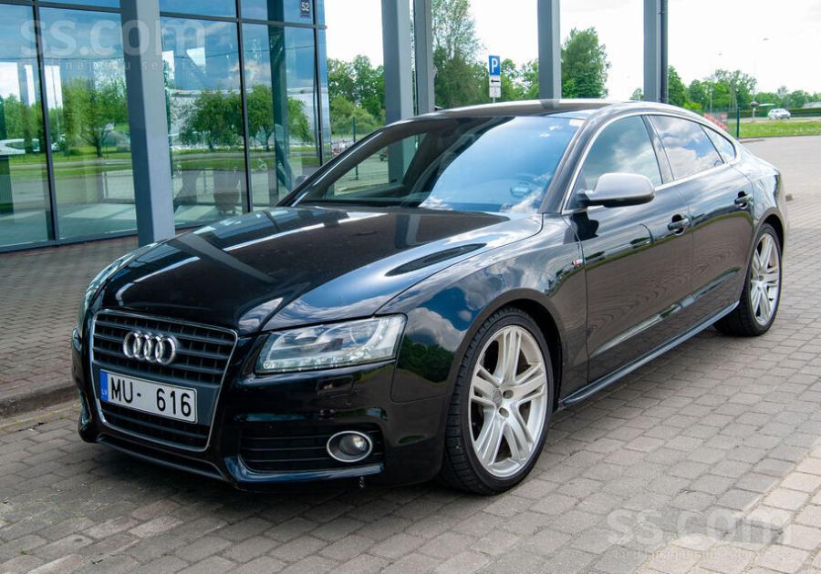 Black Audi A5 2009 in Cesis, with an engine capacity of 3.00 L and mileage of 219 thousand km for 6900 €, photo 3 on AUTOMOTO.COM.LV