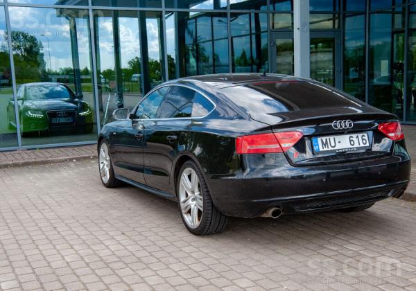 Melns Audi A5 2009 Cēsis, ar dzinēja tilpumu 3.00 L un nobraukumu 219 tūkst. km par 6900 €, foto 4 vietnē AUTOMOTO.COM.LV