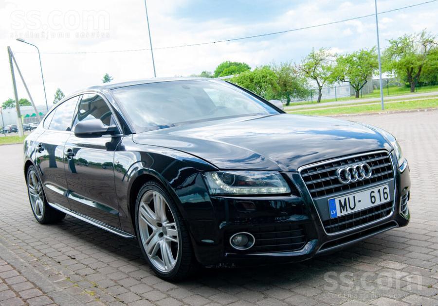 Black Audi A5 2009 in Cesis, with an engine capacity of 3.00 L and mileage of 219 thousand km for 6900 €, photo 8 on AUTOMOTO.COM.LV