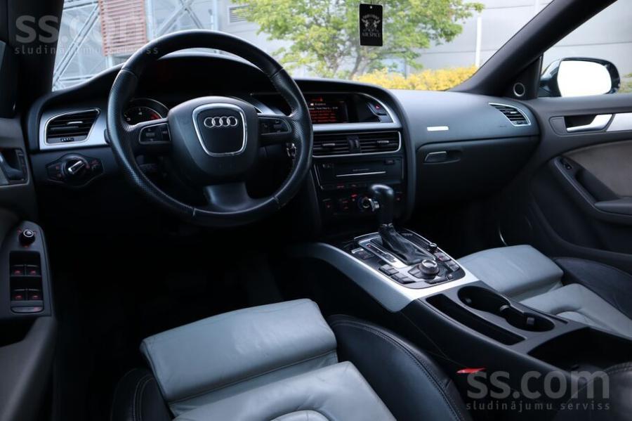 Black Audi A5 2009 in Riga, with an engine capacity of 3.00 L and mileage of 319 thousand km for 7990 €, photo 11 on AUTOMOTO.COM.LV