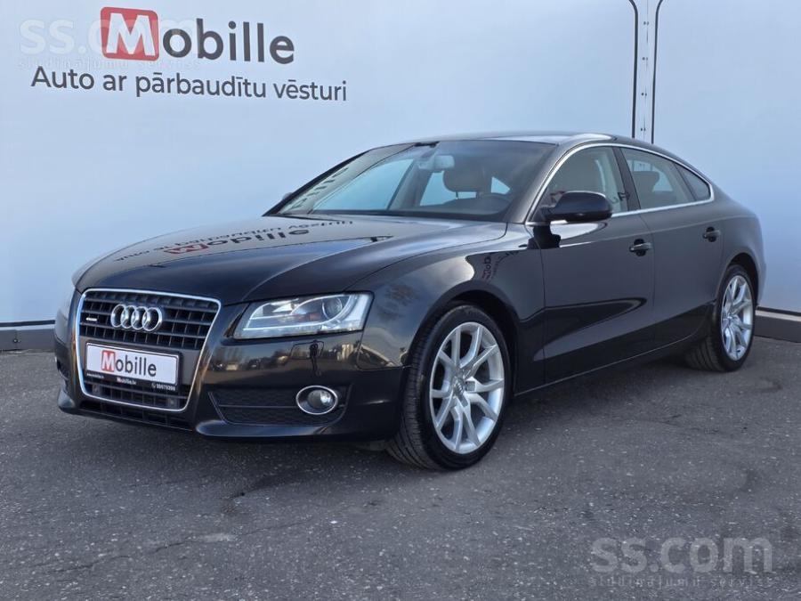 Black Audi A5 2009 in Riga, with an engine capacity of 2.00 L and mileage of 188 thousand km for 8800 €, photo 4 on AUTOMOTO.COM.LV