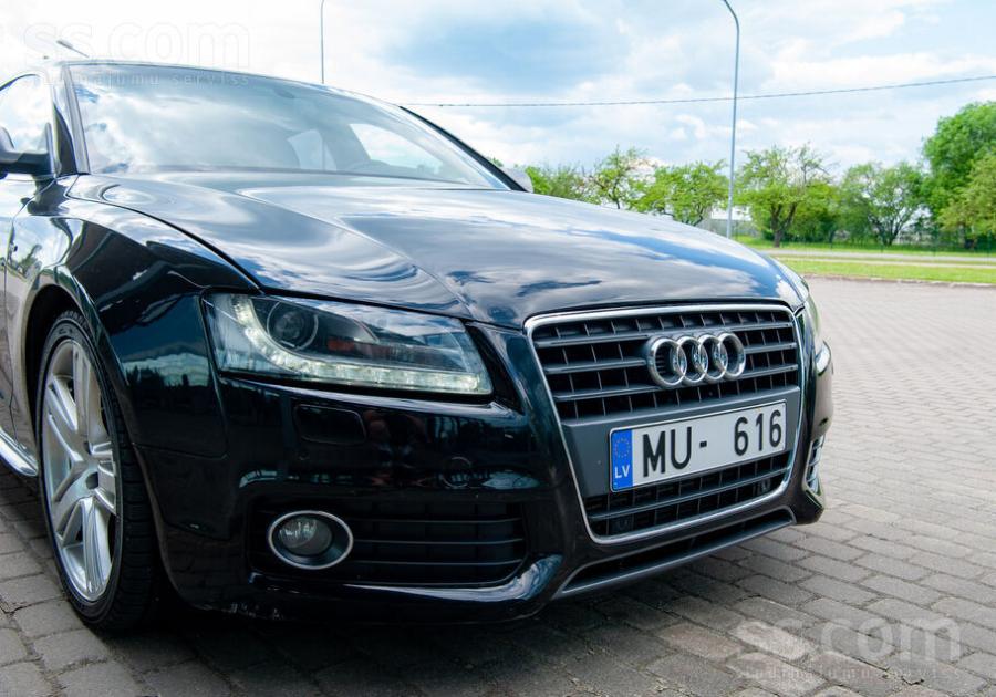 Black Audi A5 2009 in Cesis, with an engine capacity of 3.00 L and mileage of 219 thousand km for 6900 €, photo 10 on AUTOMOTO.COM.LV