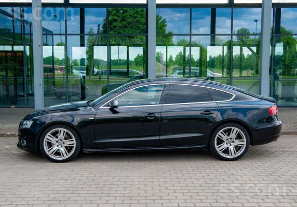 Black Audi A5 2009 in Cesis, with an engine capacity of 3.00 L and mileage of 219 thousand km for 6900 €, photo 3 on AUTOMOTO.COM.LV